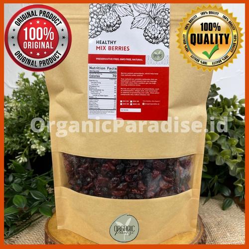 Jual Organic Paradise Mix Berry 100 gram / Buah Kering Mix Cranberry ...