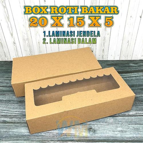 Jual Kotak Roti Bakar Take Away/Dus Kue Brownies/Box Cake Roti Bakar ...