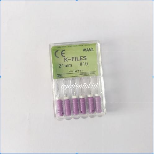 Jual Kfile mani size 10 21mm 25mm 31mm / k file size 10 PSA gigi - 21mm ...