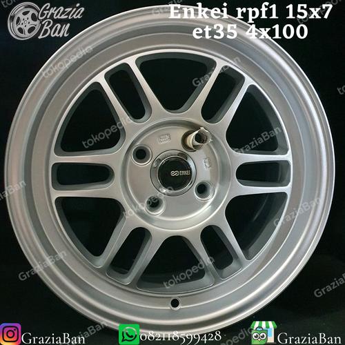 Jual velg enkei rpf1 face 2 15x7 et35 4x100 silver & white - Putih - Kab. Semarang - GraziaBan ...