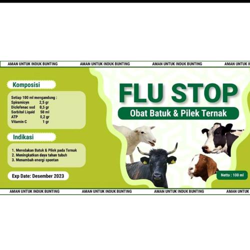 Jual Flu Stop Obat Batuk dan Pilek untuk Sapi, Domba dan Kambing - Kab ...