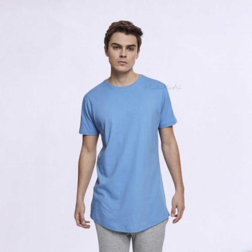 Jual Kaos Polos Cotton Combed 30s Premium Lengan Pendek - Biru Muda - XL - Kota Tangerang ...