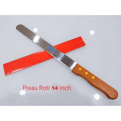 Jual Pisau Roti 35cm FLAT PANJANG Potong Kue Knife Bread Tajam Roti ...