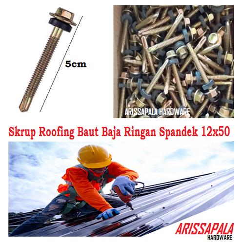 Jual Skrup Roofing Baut Ruping Baja Ringan Sekrup Atap Spandek 5cm ...