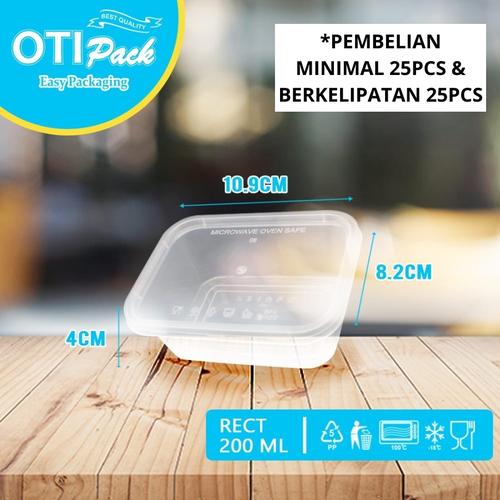 Jual OTI PACK Rectangle 200 ml / Kotak Persegi Panjang Makan - Jakarta ...
