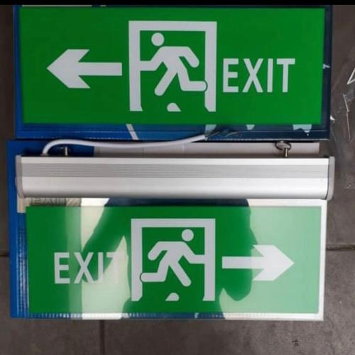 Jual Lampu exit arcylic led emergency lampu darurat 2 sisi exit lamp ...