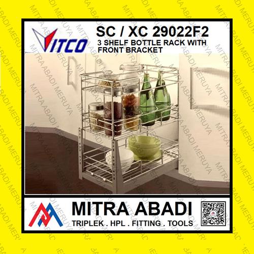 Jual VITCO SC / XC 29022F2 / SM Rak Tarik Dapur 3 Susun Botol Bumbu SS ...