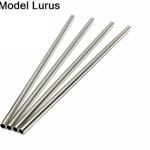 Jual Sedotan Lurus & Bengkok / Sedotan Besi Stainless Steel Model Lurus ...