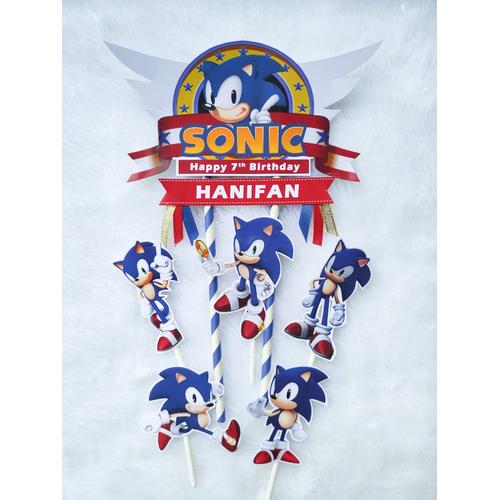 Jual Cake Topper Sonic/Hiasan Kue Sonic/Kue Sonic/Topper Sonic - Kota ...