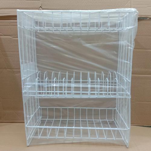 Jual RAK PIRING SUSUN 3 MODELINE - Kota Bekasi - Bintang_Putih | Tokopedia