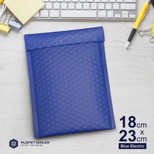 Jual AMPLOP BUBBLE MAILER BIRU BUBBLE WRAP ENVELOPE BLUE RUSFET 18X23 ...