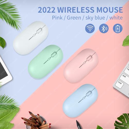 Promo GOOJODOQ Ultra Thin Bluetooth Mouse Wireless Gaming Silent For ...