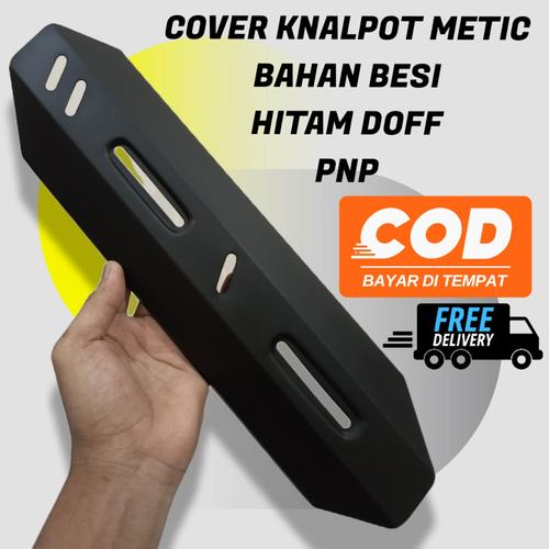Promo COVER/TAMENG KNALPOT MATIC BAHAN BESI (WARNA HITAM DOFF) - hitam ...