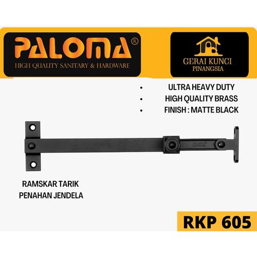 Jual PALOMA RKP 605 RAMKAR TARIK JENDELA RAMSKAR PENAHAN JENDELA HITAM ...