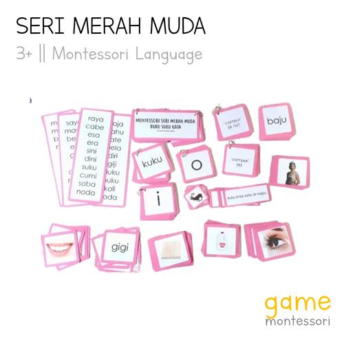 Jual Montessori Language Seri Merah Muda Phonics, Bahasa Indonesia ...