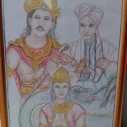 Jual LUKISAN RAJA MAJAPAHIT - Sketsa Ga'ib - Joss Sekali ORIGINAL100 ...