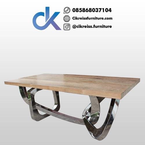 Jual Meja Makan Rantai Table Stainless Steel Kayu Jati - Kab. Jepara ...