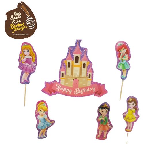 Jual Topper Happy Birthday princess istana / Hiasan Kue - Jakarta ...