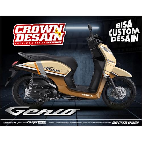 Jual STICKER DECAL GENIO 2019 BROWN FULL BODY - DEKAL HONDA GENIO ...