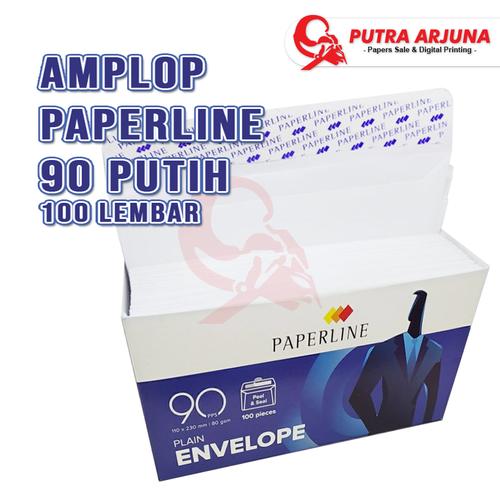 Jual PAPERLINE AMPLOP PUTIH - NO. 90, 110x230mm, 80gsm - per pack 100 ...