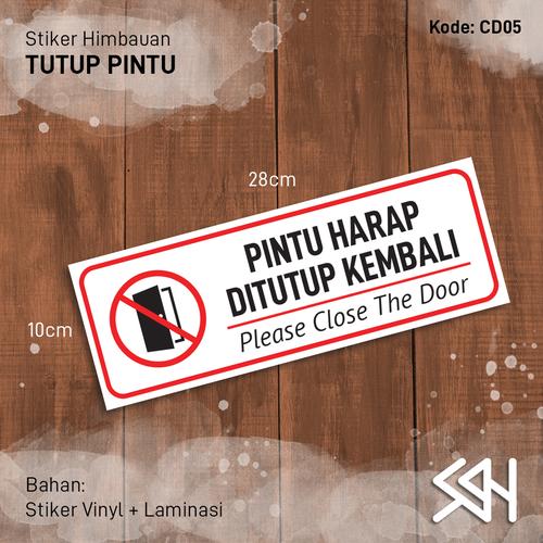 Jual Sticker Stiker | Tutup Pintu Ruangan AC | Geser | Bahan Vinyl ...