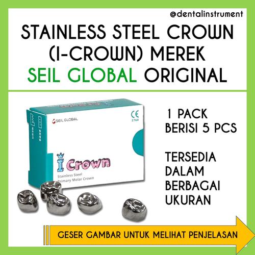 Jual Kids Crown / Stainless Steel Crown / SSC I-Crown Seil Global (5 ...
