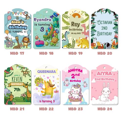 Jual Hang Tag Ulang Tahun Anak Pola A3 |Tag Souvenir Hampers Anak ...