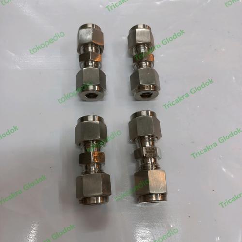 Jual union connector stainless 316 1/4od/union connector ss316 v-lok 1 ...