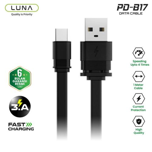Jual Luna Kabel Data Cable Micro USB Type C Fast Charging 3A VOOC B17 ...