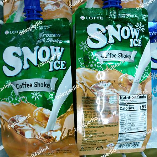 Jual ice cream lotte snow ice coffe shake es krim | 160 ml - Jakarta ...