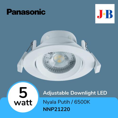 Jual Panasonic Adjustable Downlight LED 5 watt Cool Daylight 6500K ...