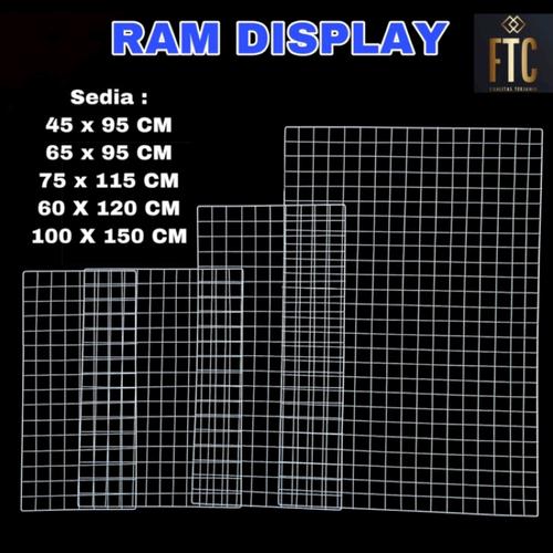 Jual RAM DISPLAY/BACKMESH TANPA BINGKAI BERBAGAI UKURAN - Putih, 60 x ...
