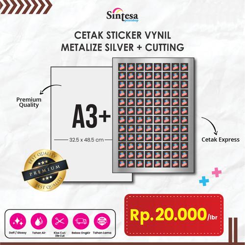 Jual Cetak Sticker Vynil Metalize Silver + Cutting - Kota Bandung ...