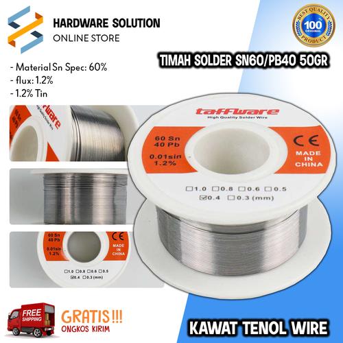 Jual Timah Solder Sn60/Pb40 50gr Timah Gulung Kawat Tenol Wire ...