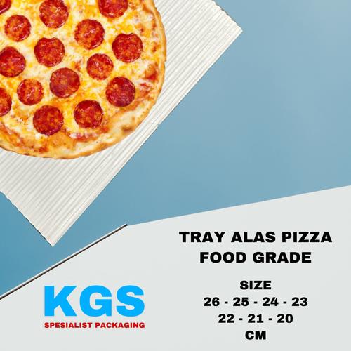 Jual Tray kertas alas pizza, roti, kue FOOD GRADE (SQUARE) - 25 x 25 ...