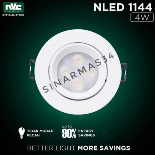 Jual Spotlight NVC 4watt LED Halogen Inbow Tanam Plafon Downlight Spot ...