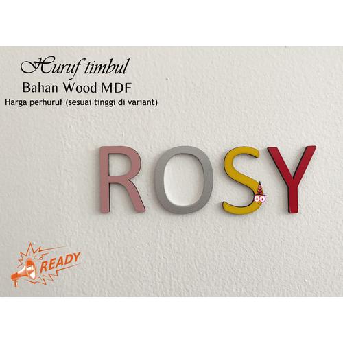 Jual Huruf Timbul Kayu Alfabet TINGGI 20cm | Wood Alphabet Kayu ...