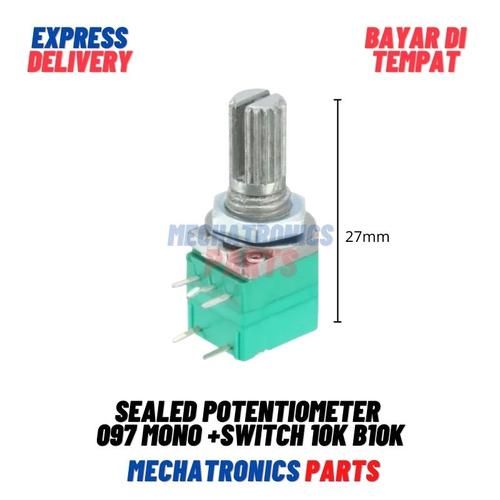 Jual Sealed Potentiometer Potensiometer potensio meter 097 Mono +Switch ...