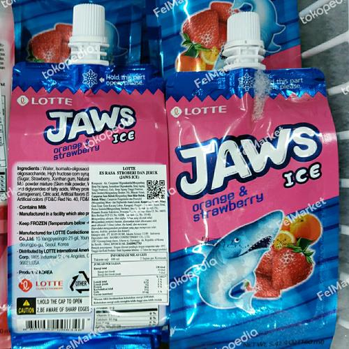 Jual Jaws ice orange & strawberry | es rasa strawberry dan jeruk ...