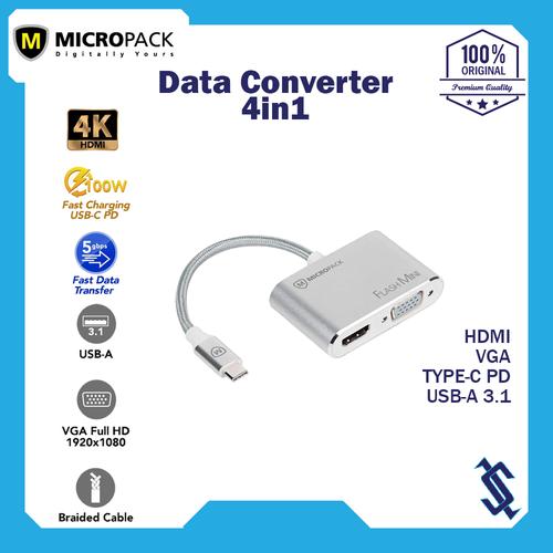 Jual Micropack Adapter Converter USB Type C Hub HDMI / VGA for Macbook ...