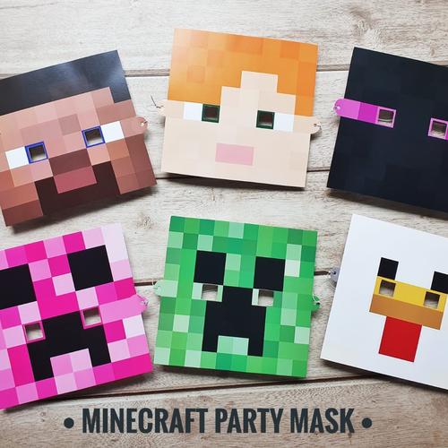 Jual Minecraft Mask Party Topeng Pesta - Villager Orange - Kota ...