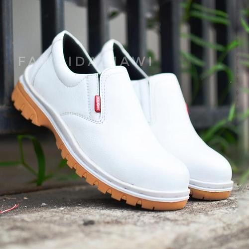 Jual Sepatu Safety Putih King Shoes Skn Sepatu Kulit Sapi Asli ...