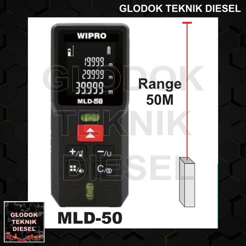 Jual WIPRO Meteran Laser Digital MLD 50 M 50 Meter Distance Measure ORI ...