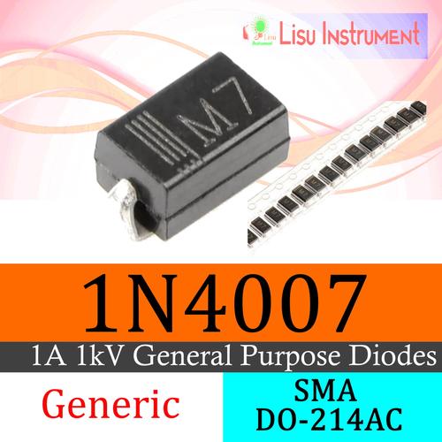 Jual 1N4007 IN4007 4007 M7 DO-214AC SMA SMD SMT Diode - Generic Biasa ...