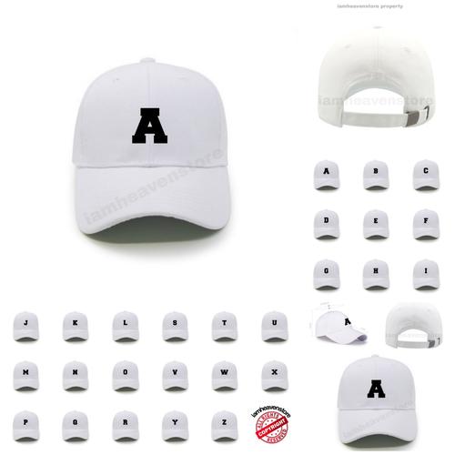 Jual Topi Baseball Warna Putih Huruf Alfabet S T U V W X Y Z ...