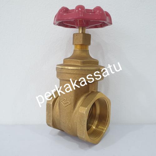 Jual GATE VALVE 2" KUNINGAN HEAVY DUTY 2 INCI INCH SAILING G2031 - Kota ...