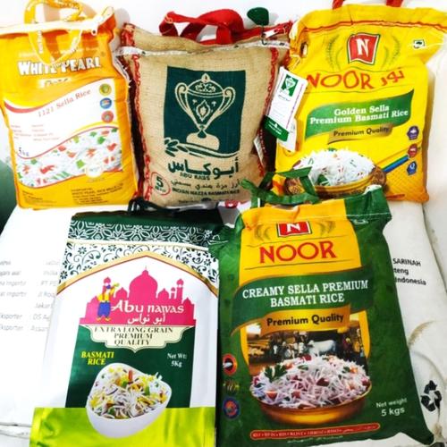 Jual BERAS BASMATI 1KG / ABU KASS JABAL NUR PUNJAB WHITE PEARL PREMIUM ...