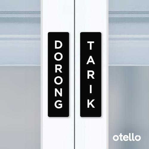 Jual Dorong Tarik | Sign Board Akrilik Sign Label Akrilik Stiker Pintu ...