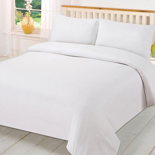 Jual [Sprei Set] Fitted Sheet Putih Polos Microtex 90gsm Dengan Karet ...