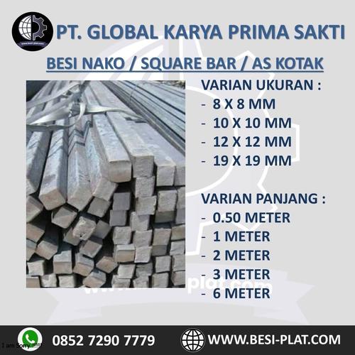 Jual Besi Nako / Square Bar / As Kotak 8 x 8 x 2 Meter - Kota Tangerang ...